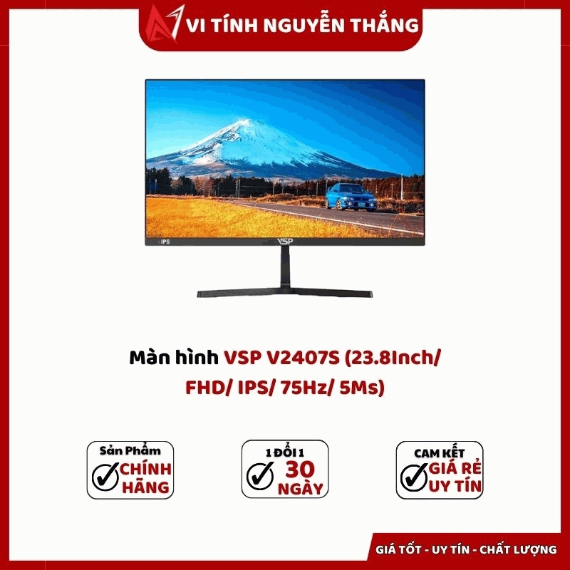 Màn hình VSP V2407S (23.8Inch/ FHD/ IPS/ 75Hz/ 5Ms)