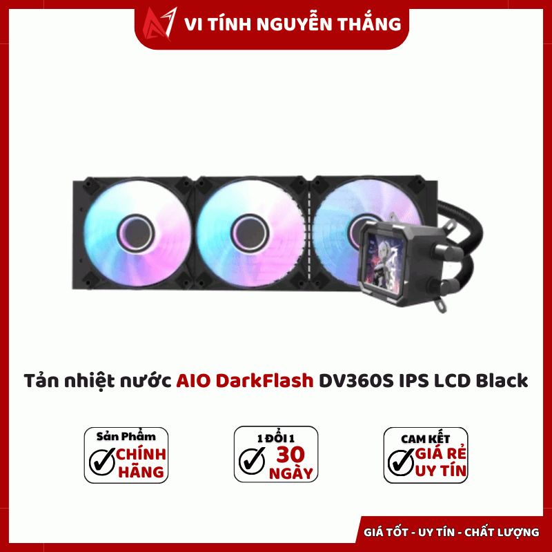 Tản nhiệt nước AIO DarkFlash DV360S IPS LCD – Mạnh mẽ, hiện đại